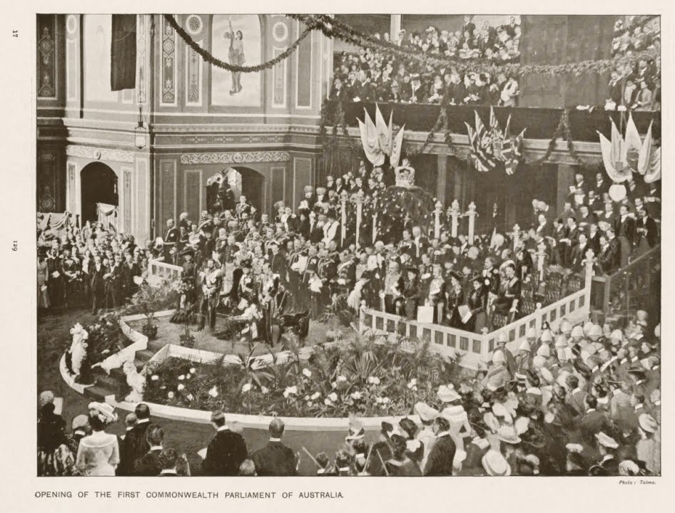 REB - Opening of the first Commonwealth Parliament of Australia 1901 ...